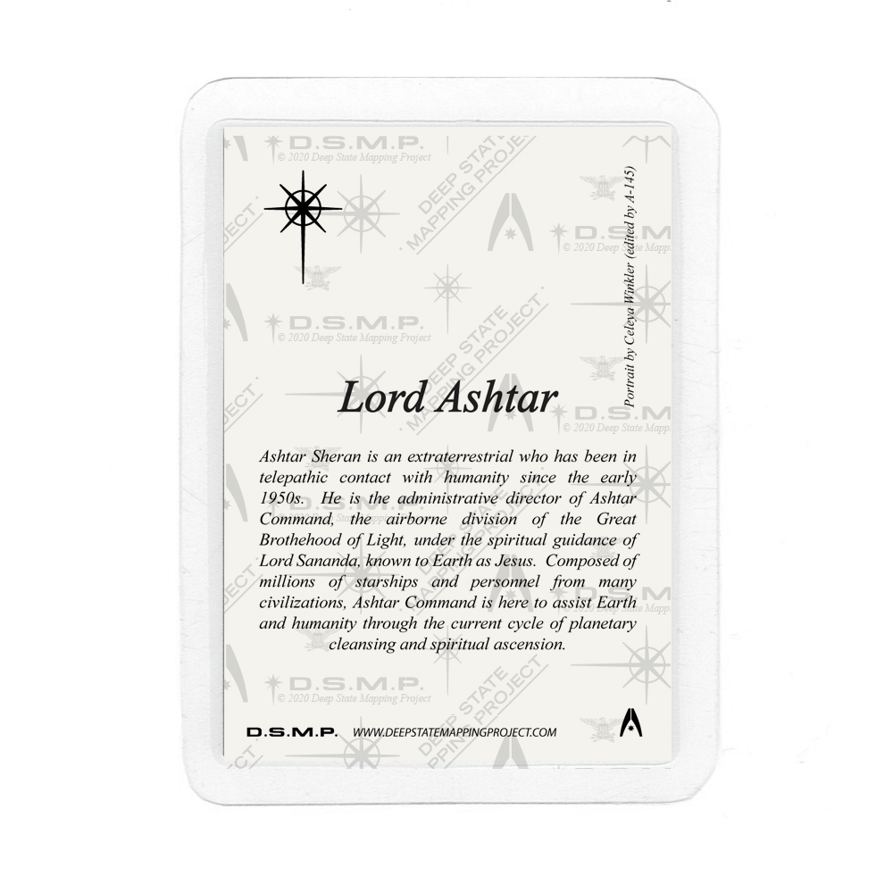 Lord Ashtar Spirit Guide Card – DEEP STATE MAPPING PROJECT